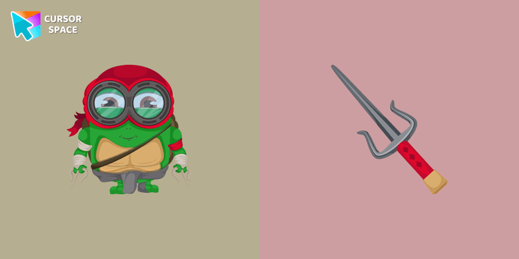 Custom Cursor Minion Ninja Turtle Character For Google Chrome - Cursor ...